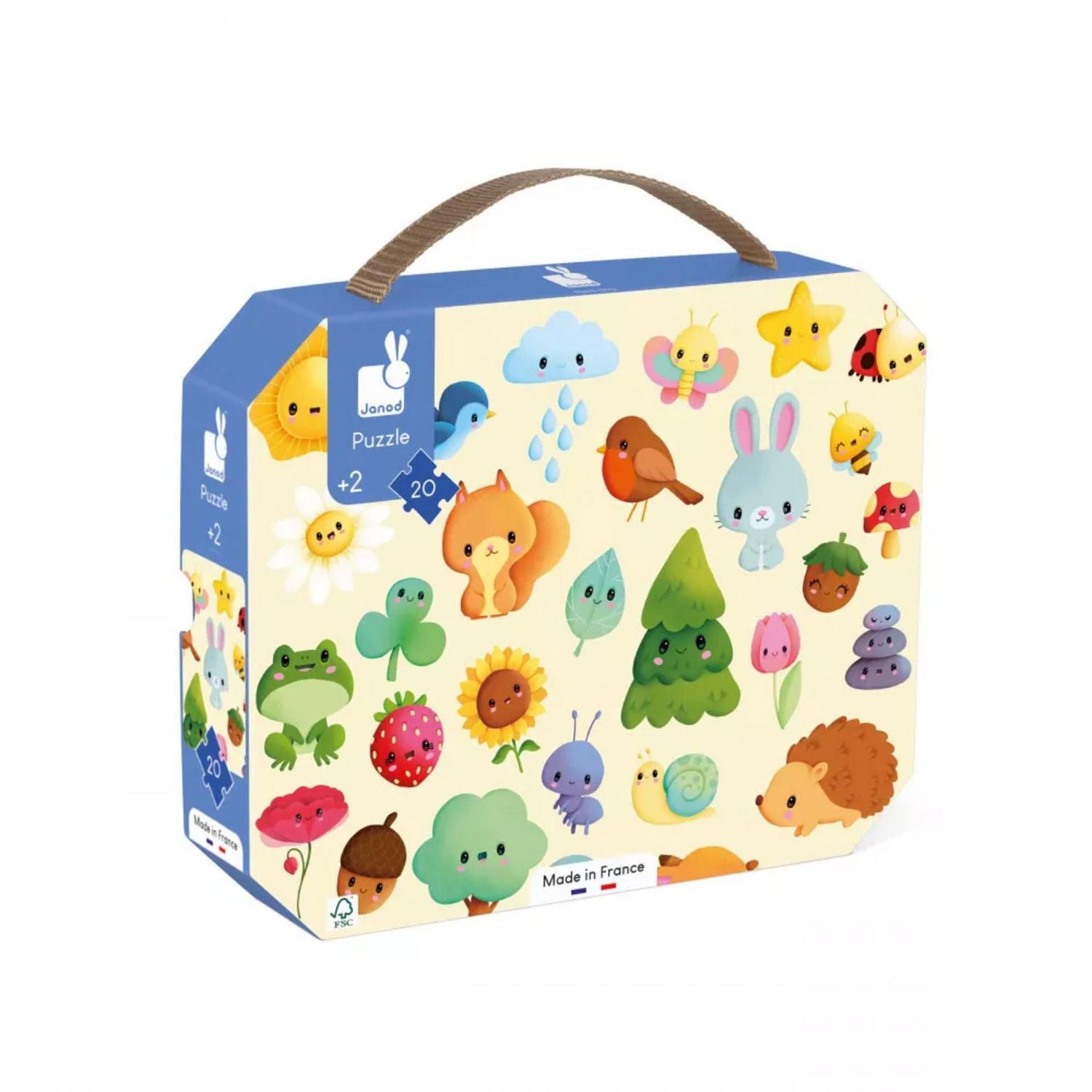 Janod • Jigsaw Puzzle Nature Picture • 20 Pieces • 40 x 50 cm Cardboard ...