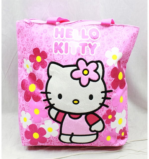 Tote Bag - Hello Kitty - Flowers Pink New Gifts Girls Hand Purse 82589 ...