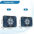 Blue Lace Symmetrical Pattern Quilted Laptop Protective Cases Computer ...
