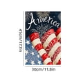 Diceymbol Vibrant Firework American Flag Garden Flag Double Sided ...