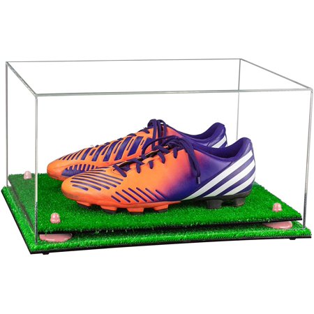 Better Display Cases Clear Acrylic Shoe Pair Display Case for Soccer ...
