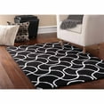 Mainstays Drizzle Black/White Indoor Area Rug, 7'6" x 9'6" - Walmart.com