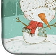 Chocolate Labrador Snowman Christmas Dish Drying Mat - Walmart.com