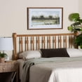 Baxton Studio Juliette Turned Spindle Headboard Wood Panel King Oak ...