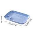 Compartment Meal Tray Plastic Food Plate For Students Home School Lunch ...