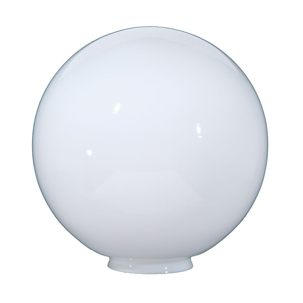 B&P Lamp 16" Opal Glass Ball Lampshade - Milk White Glass Ball Shade ...