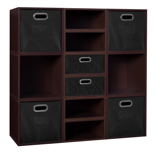 Niche Cubo Storage Set- 6 Full Cubes/6 Half Cubes with Foldable Storage ...