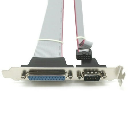 Serial DB9 Pin COM with DB25 Pin Cable DB9 Parallel DB25 Pin LPT Cable With PCI Slot Header ...