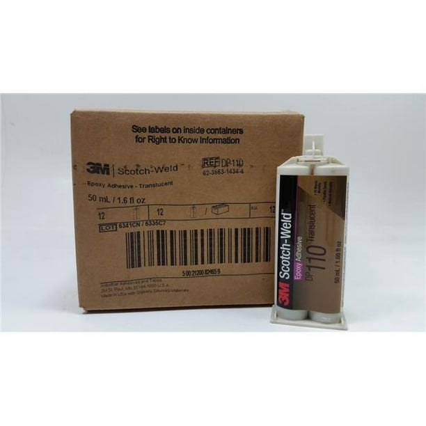 3M Scotch-Weld Epoxy Adhesive Dp110 Trans 1.7 Fl - Walmart.com ...