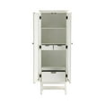 Magnolia Louvered 2 Door Tall White Storage Cabinet made of Wood ...