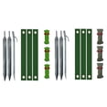 Tree Stake Set Rustproof Heavy Duty Stakes Supports with Strap for ...