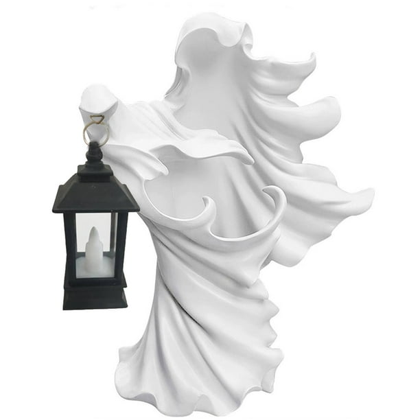 Clearance! Faceless Ghost Sculpture Halloween Ghoul Resin Sculpture ...