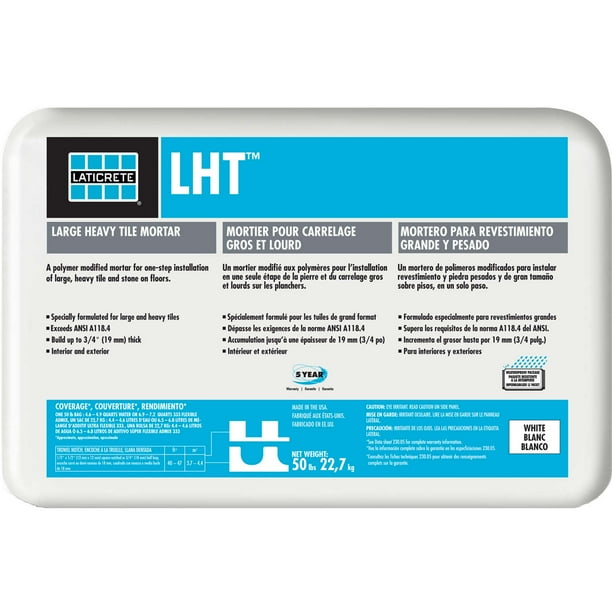 Laticrete LHT Large Heavy Tile Mortar (50 Pound Bag) - Walmart.com