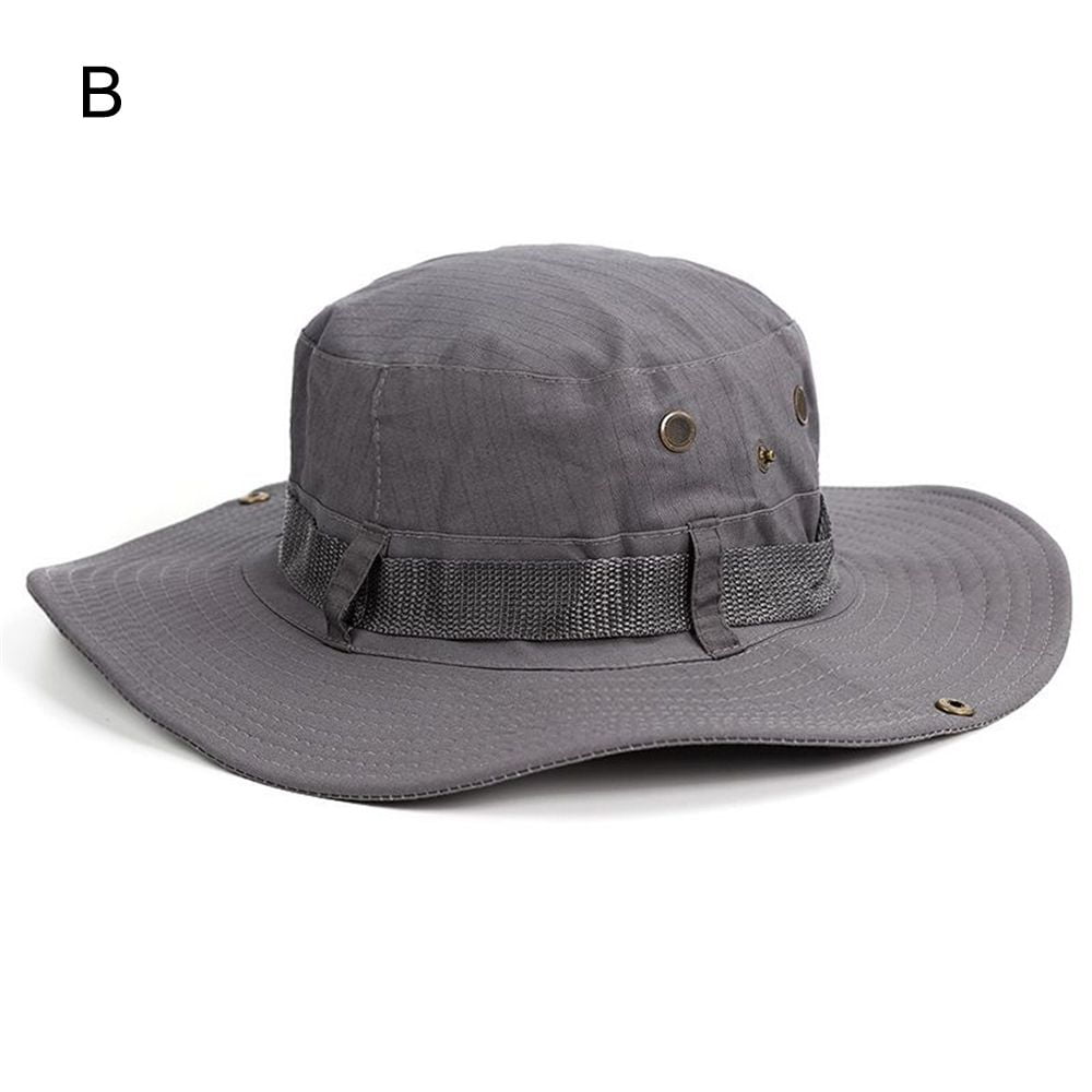 Men & Women Jungle Hat Wide Brim Camping Men's Bucket Hats Fishing Cap ...