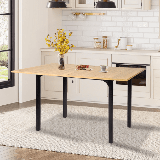 Mesa de Comedor Mesa Plegable Para 2-4 Personas (Solo Mesa) Beige ...