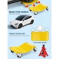 Wisykoke Car Dolly Set of 4 Wheel Dolly 6000LBS Capacity Heavy Duty ...