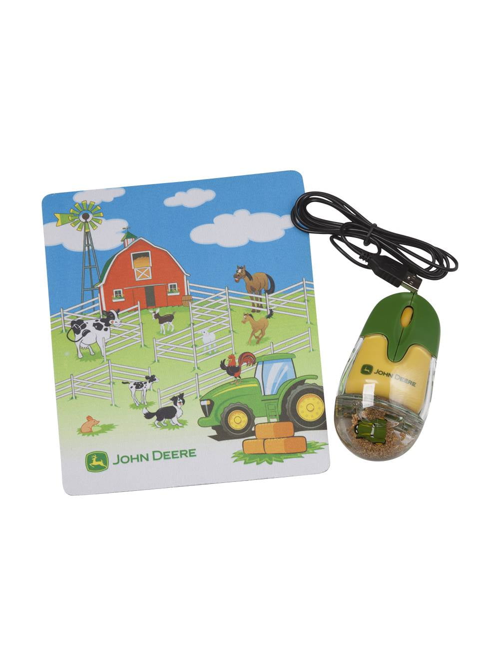 John Deere Liquid Optical Mouse with Pad (Farm Scene) - Walmart.com