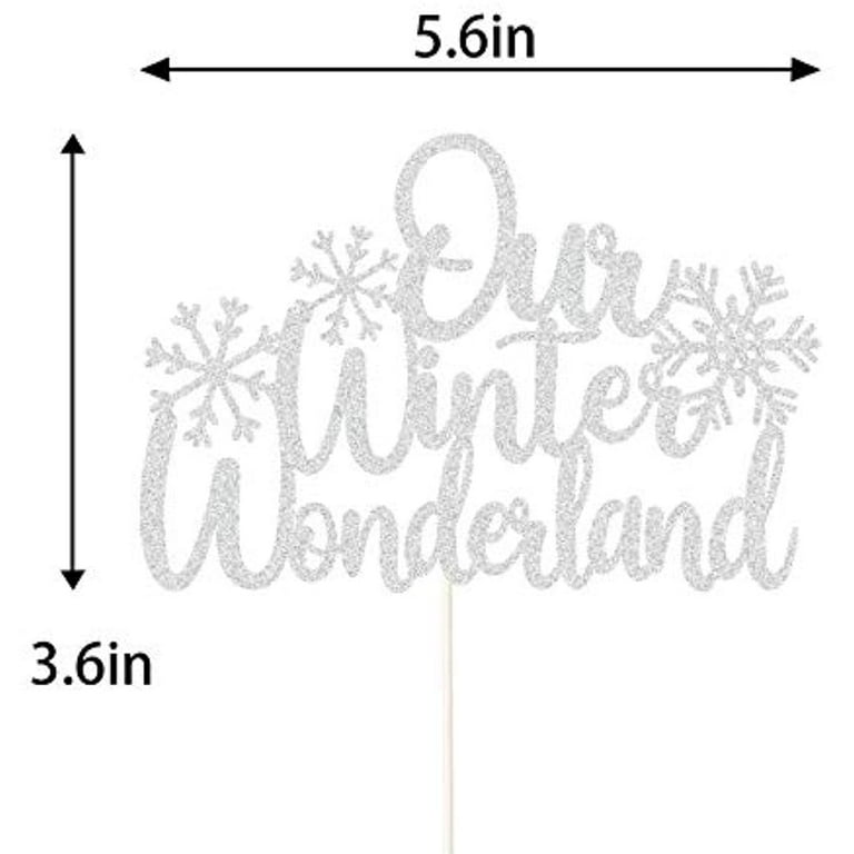 Winter Wonderland Wedding Cake Toppers