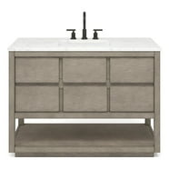 Design Element Austin 60" Vanity Base Only in Walnut - Walmart.com