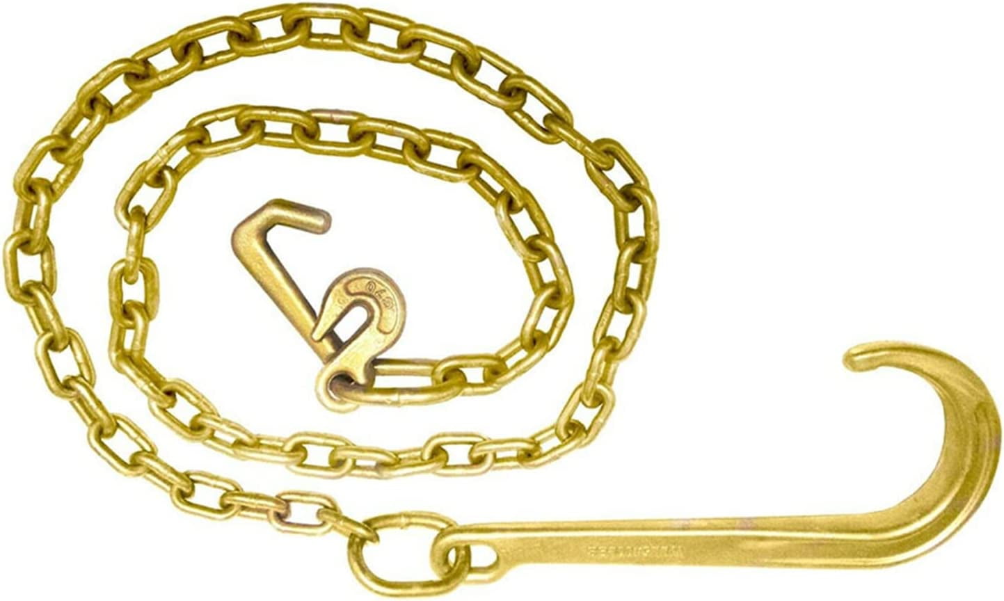 Genrics 5/16in x 10 FT Grade 70 Tow Chain 15 with J Hook Recovery ...