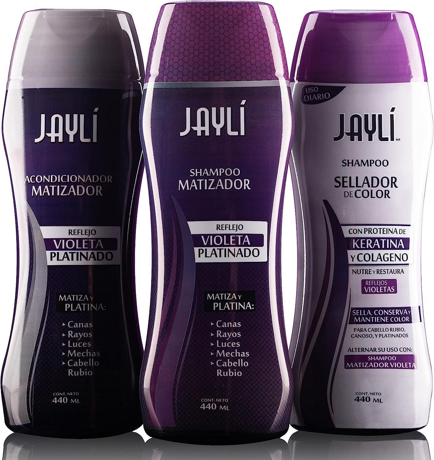 Pack Matizador Violeta Jayli 3 Shampoo Sellador Acondicionador | Bodega ...