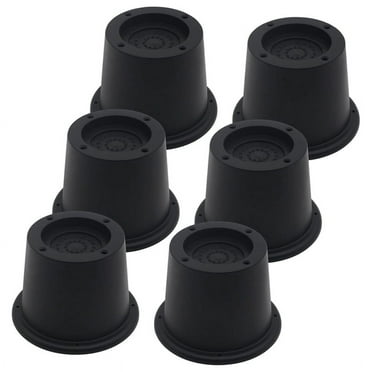 "Lzvxtym Heavy Duty 4 Pack Bed Risers, Adjustable Round Furniture Leg ...