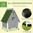 Black and Gray Weatherproof Wooden Chicken Coop for Small Backyards ...