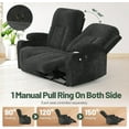 LOBERFVE Recliner Sofa, Double Reclining Loveseat, 2 Seater Sofa Home ...