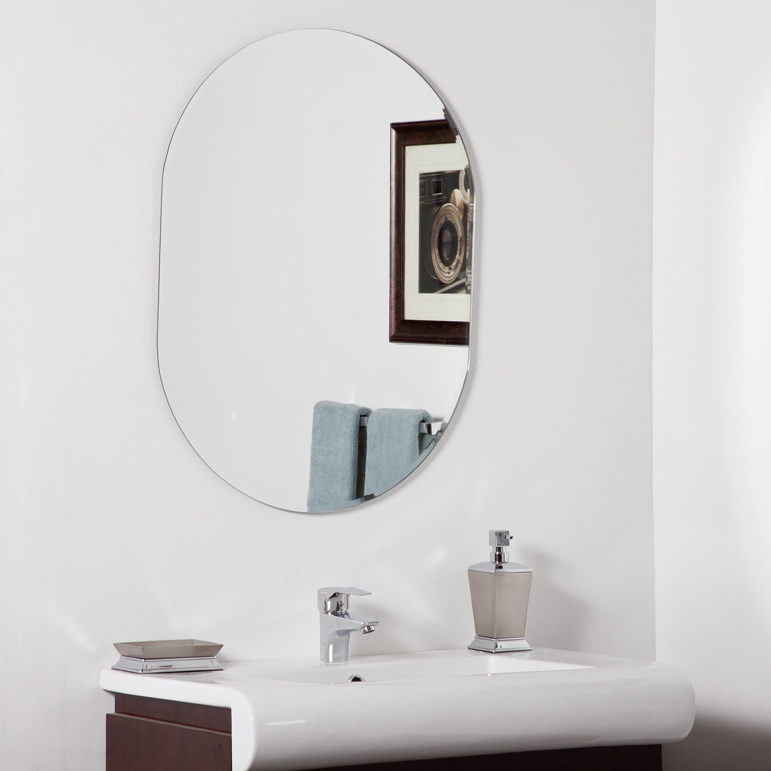 Khloe Modern bathroom mirror - Walmart.com