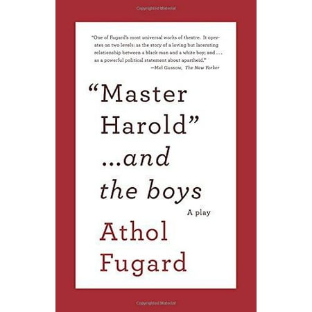 Master Harold... and the Boys By Fugard, Athol | Walmart Canada