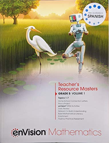 enVision Mathematics 2020 Teacher Resource Masters Grade 5 Volume 1, c ...