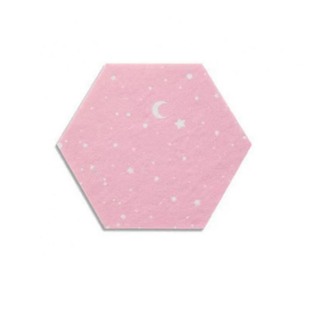 Felt Cork Board Tiles Hexagon Wall Colored Bulletin Board Adhesive