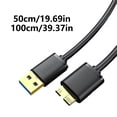 50/100cm USB3.0 to Microed B Cable for Fast Speed Data Transfer and ...