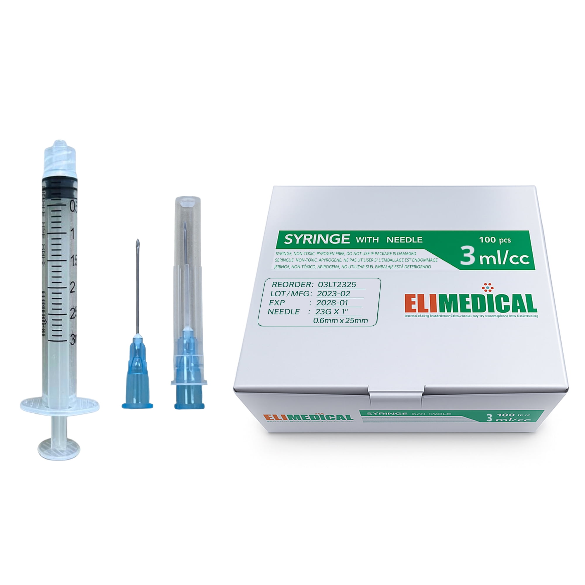 Click here for 3cc 23g X 1 Elimedical Veterinary Syringe Luer Loc... prices