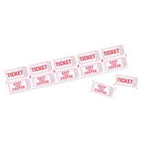 400 Double Stub Raffle Tickets Red/Blue - Keep This Coupon for Carnival ...