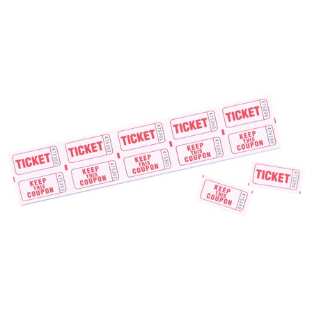 L LIKED Smile Raffle Tickets Roll Each Tickets 1''x2'', for Events ...