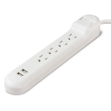 Honeywell 2-in-1 Pack Power Strips - 6 AC Outlets Surge + 3 AC 2 USB ...