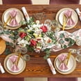 12 Pack Cloth Napkins and Gold Napkin Rings Set of 6, 17X17 Square ...