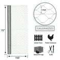 72in x 150ft Galvanized Chicken Wire with 2in Openings - Walmart.com