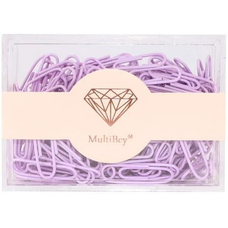 HTAIGUO Assorted Color Paper Clips Bookmark Reusable Color Coated ...