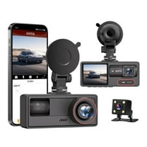 10" Mirror Dash Cam 4K Front and Rear, Touchscreen Dual Lens Car Camera ...