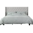 Nathaniel Home, Queen Bed Frames Upgrade, Linen Upholstered Platform ...