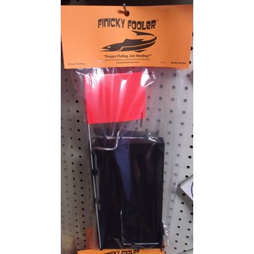 Vexan Ice Fishing Tip Up, HI-VIS Green, Reflective Flag, Spool Handle ...