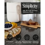 Ophanie 4QT Air Fryer - White, 8 Preset Modes, Dual-Monitor, Oil-less Electric Cooking - Walmart.com