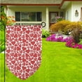 Wukai Hearts Print Garden Flag 12.5x18 Inch Double Sided Sun-resistant ...