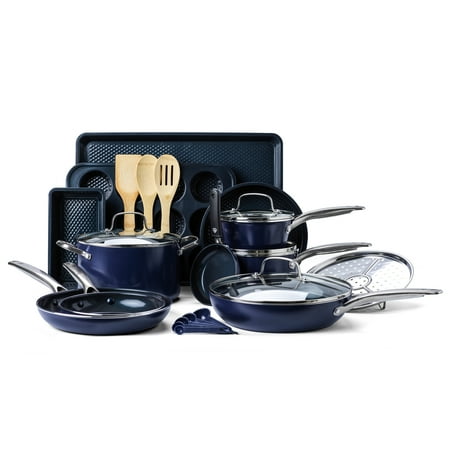 Blue Diamond Cookware 20pc Set, Blue – BrickSeek