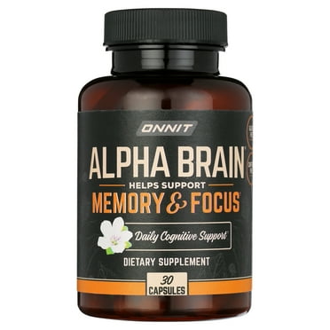 ONNIT Alpha BRAIN Premium Nootropic Brain Health Supplement, Memory and ...