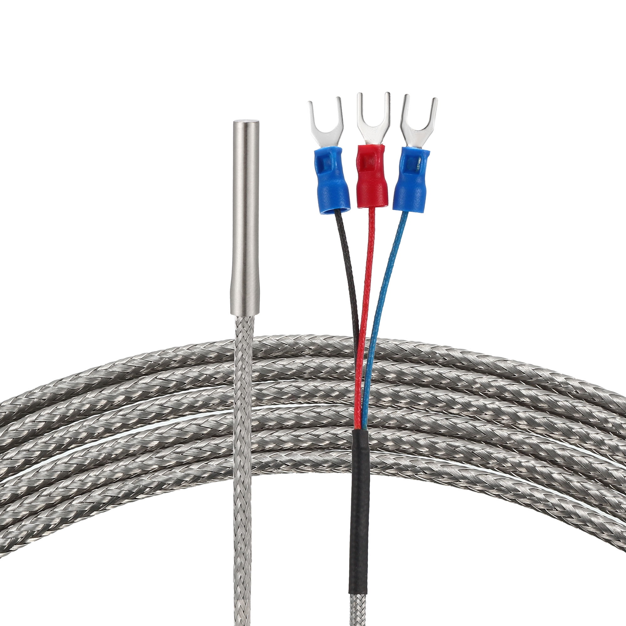 Pt100 Temperature Sensor Probe 2M Cable 4mmx30mm Thermocouple -58~788°F ... Pt100 Temperature Sensor Probe 2M Cable 4mmx30mm Thermocouple -58~788°F ...