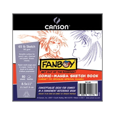 Canson Fanboy Comic / Manga Artist's Sketch Book, 8.5in x 11in ...