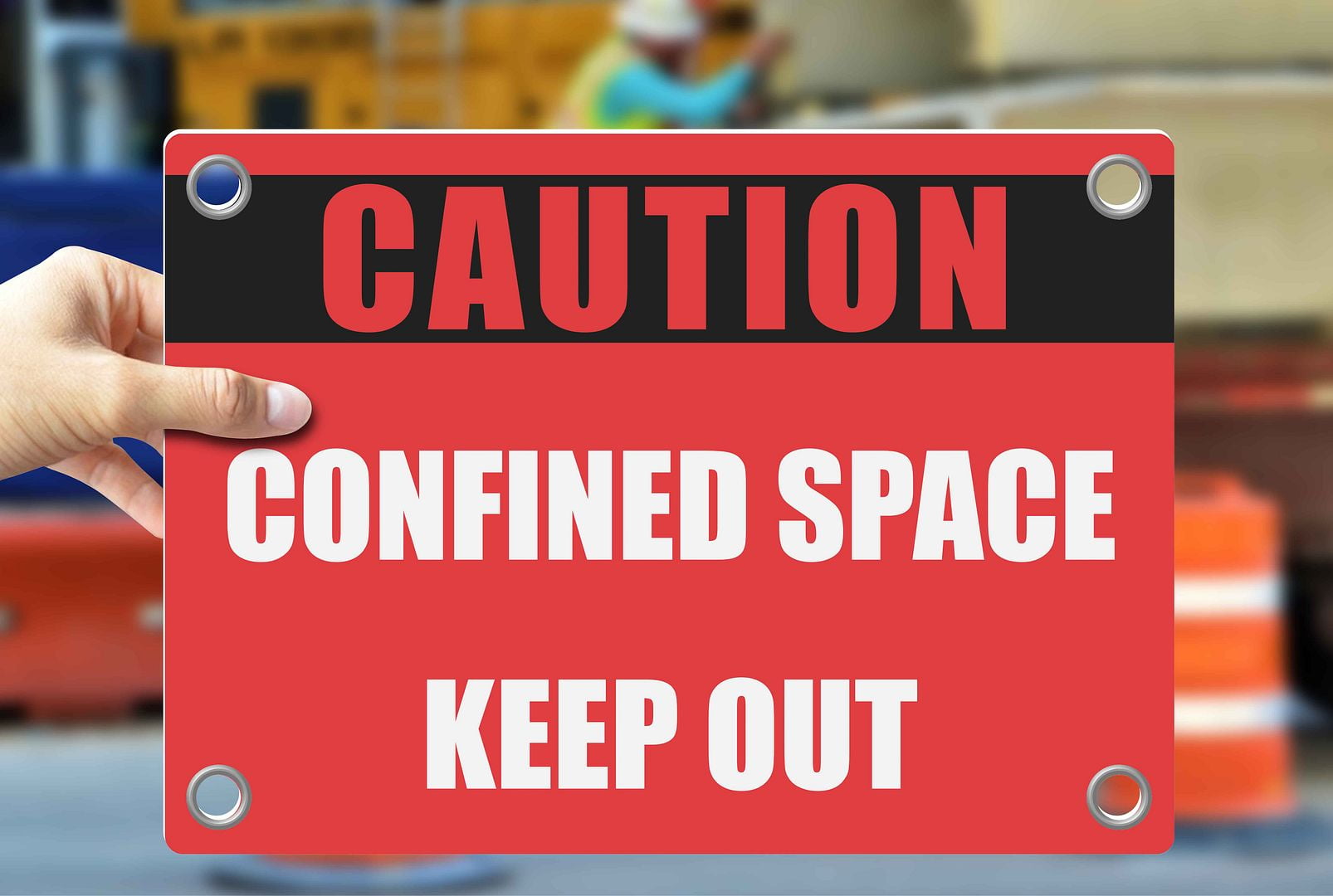 CONFINED SPACE KEEP OUT | Warning Notice Caution Danger 3mm PVC Sign ...
